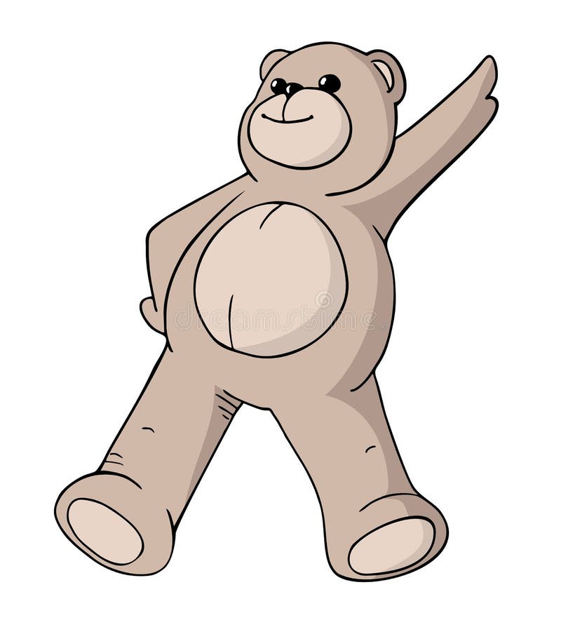 Happy Teddy Bear Drawing