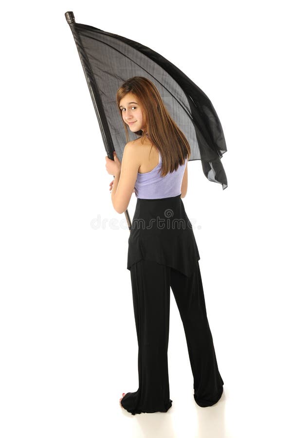 Elementary Color Guard stock photo. Image of practice - 19405798