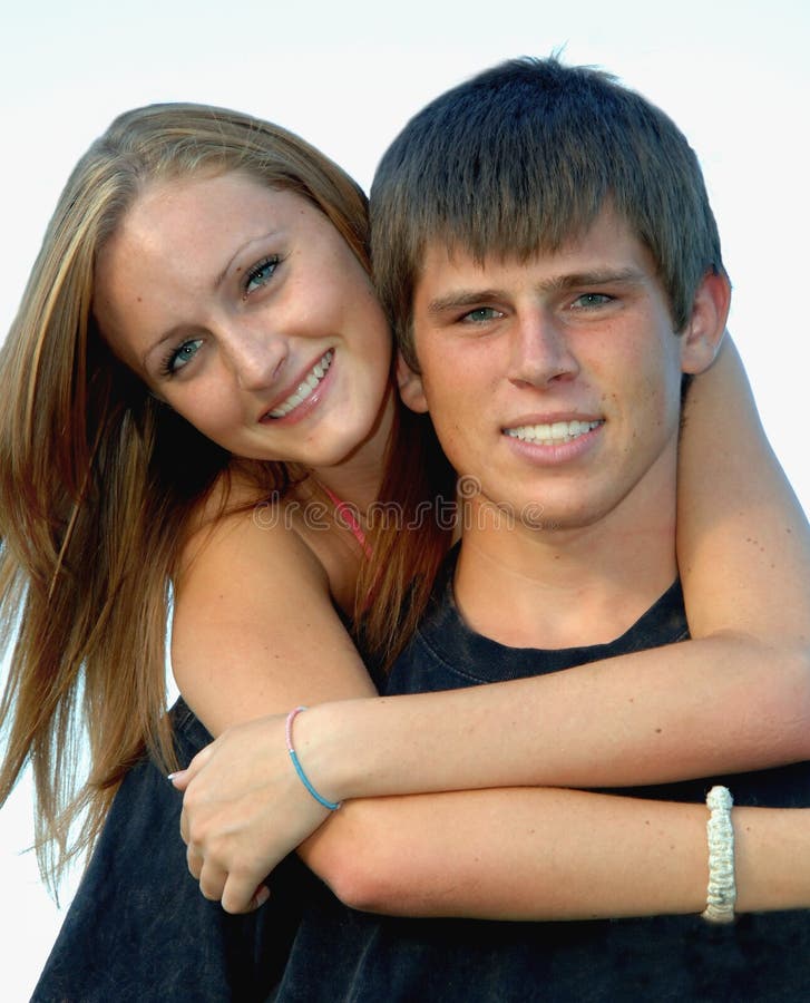 Happy teen couple faces stock image. Image of healthy - 6088081