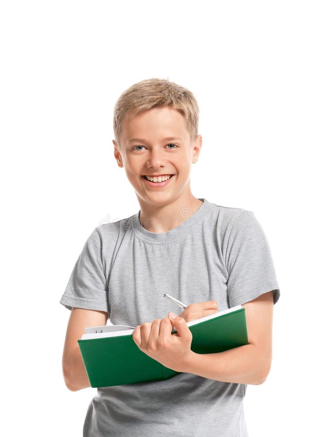 146 Teen Boy Notepad Isolated Stock Photos - Free & Royalty-Free Stock ...