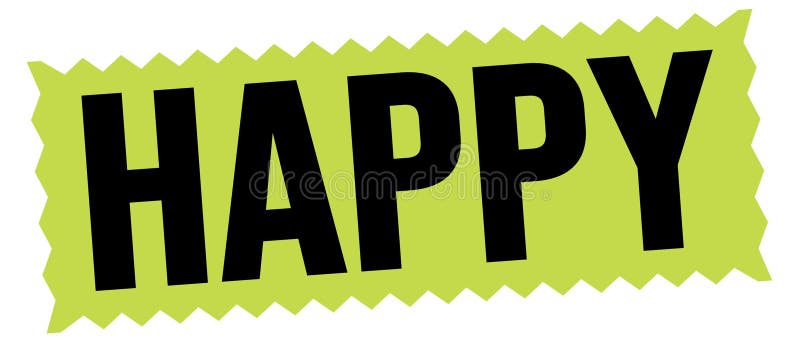 HAPPY Text Written on Green-black Stamp Sign Stock Illustration ...