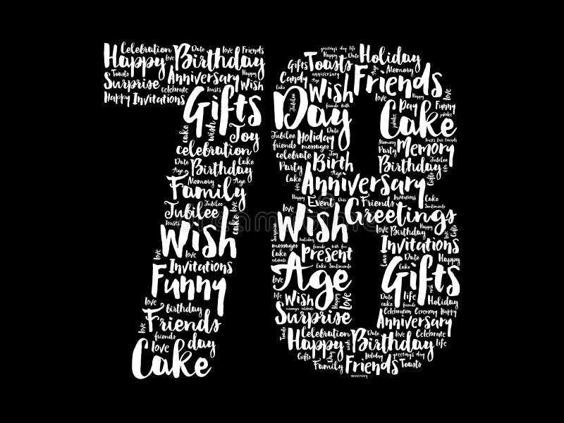 78th Birthday Stock Illustrations – 414 78th Birthday Stock ...