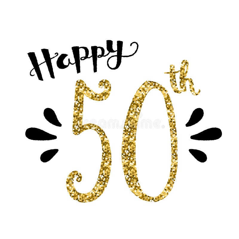 Happy 50th Birthday Banner Stock Illustration Illustration Of 70th