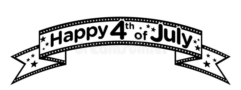 4th Of July Star Clipart Black And White