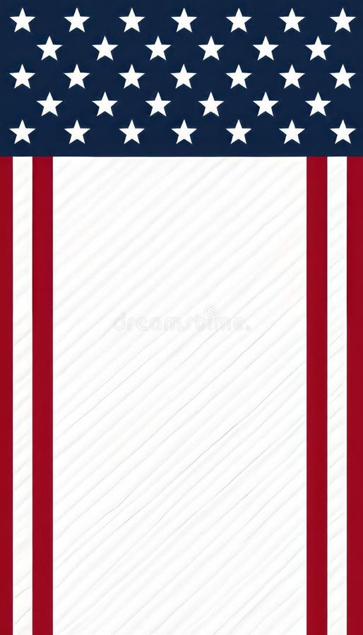 Happy 4th of July Border: Patriotic Frame Stock Illustration ...