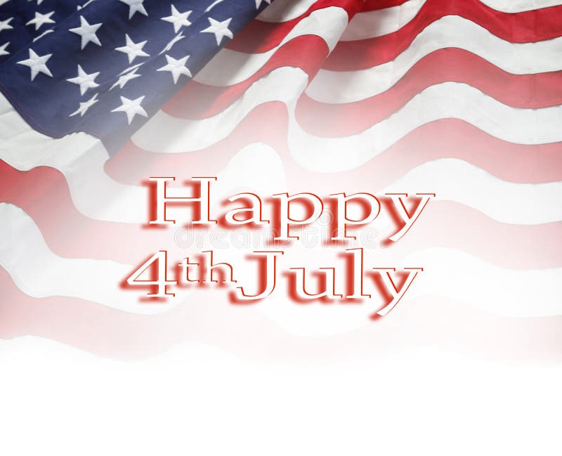 Happy 4th July flag stock photo. Image of patriot, message - 249904148