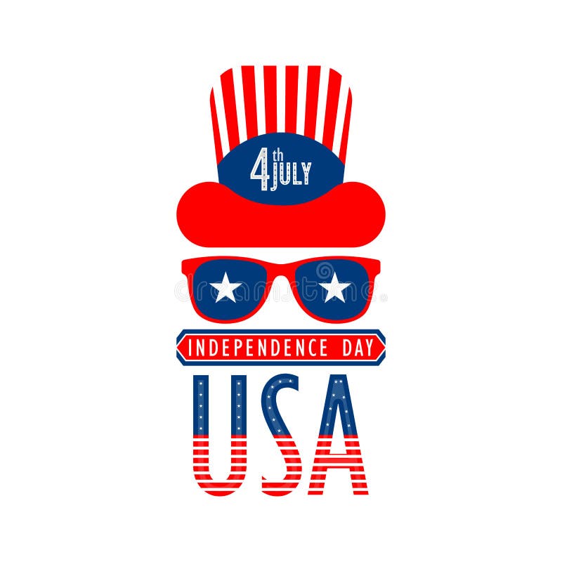 Happy 4th of July Graphic Design Stock Vector - Illustration of ...