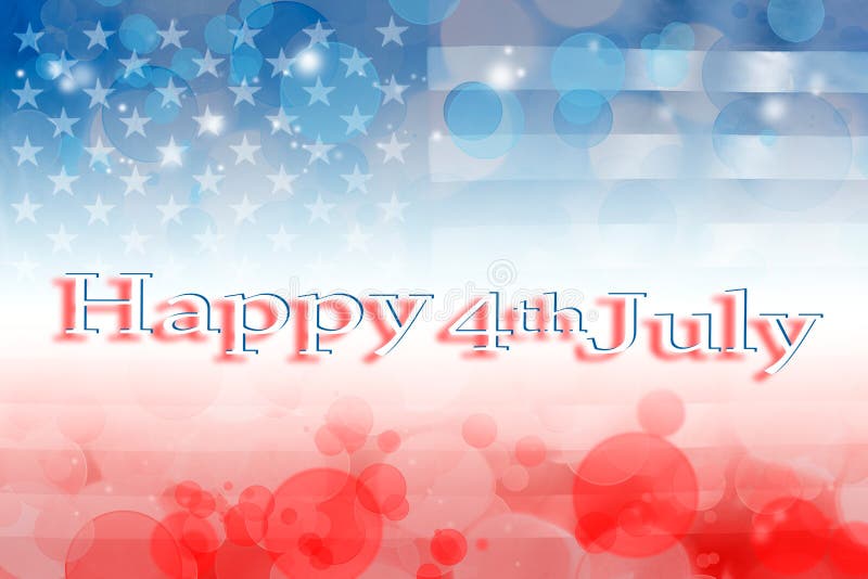 Happy 4th July flag stock photo. Image of patriot, message - 249904148
