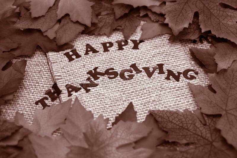 Happy thanksgiving stock image. Image of leaves, thankful - 10491519
