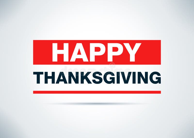 Happy Thanksgiving Abstract Flat Background Design Illustration Stock ...