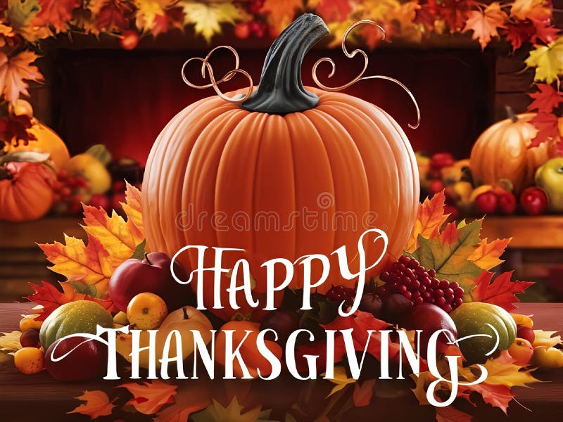 Happy Thanksgiving Art Images. Ready for Print Stock Illustration ...