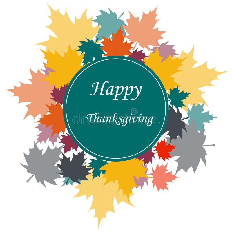 Happy thanksgiving card stock vector. Illustration of animals - 96135053