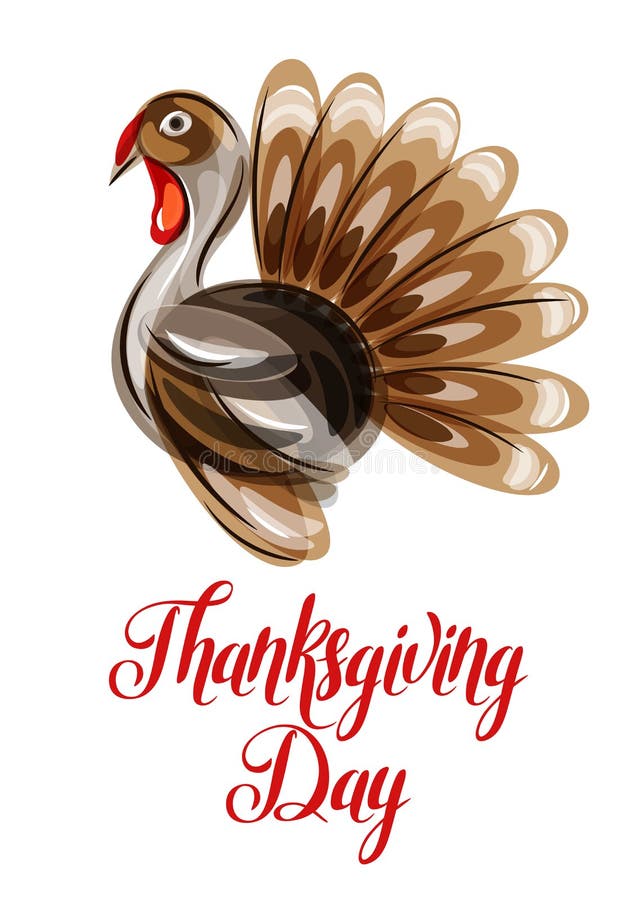 Modern Thanksgiving Banner Set. Abstract Turkeys and Text Designs ...