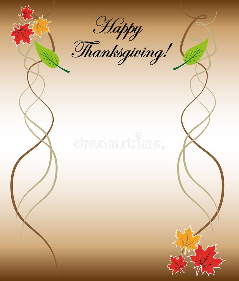 Happy thanksgiving stock vector. Illustration of frame - 44417360