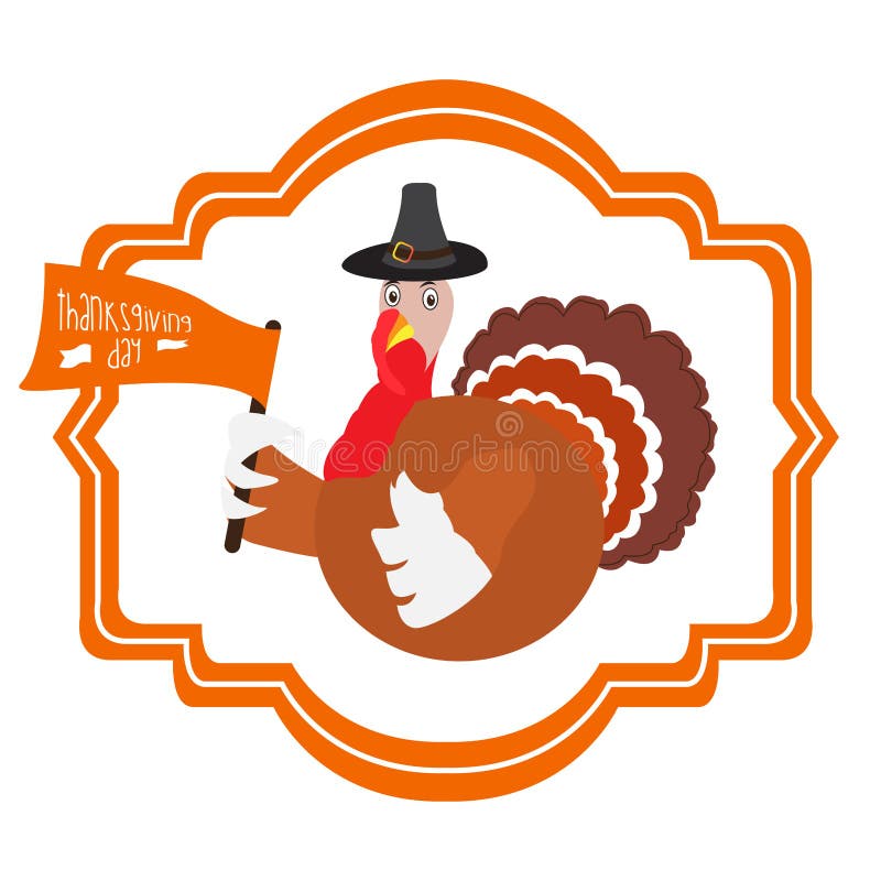 Happy thanksgiving day stock vector. Illustration of dinner - 79345665
