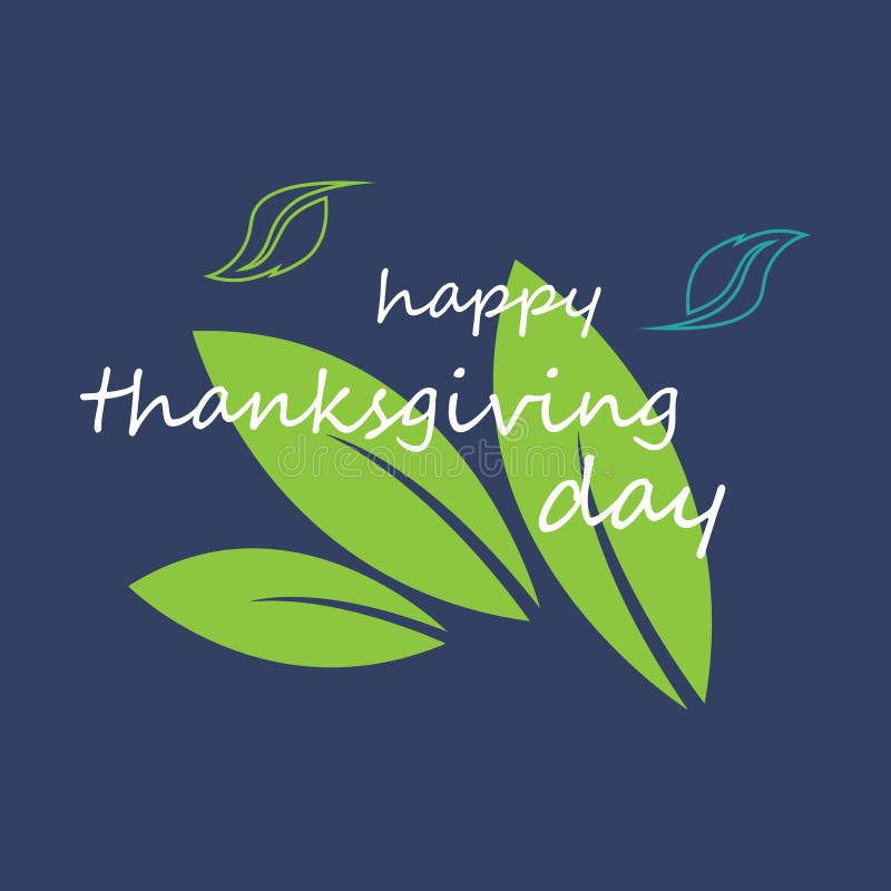Happy Thanksgiving Day Logo Design Illustration Template Stock Vector ...