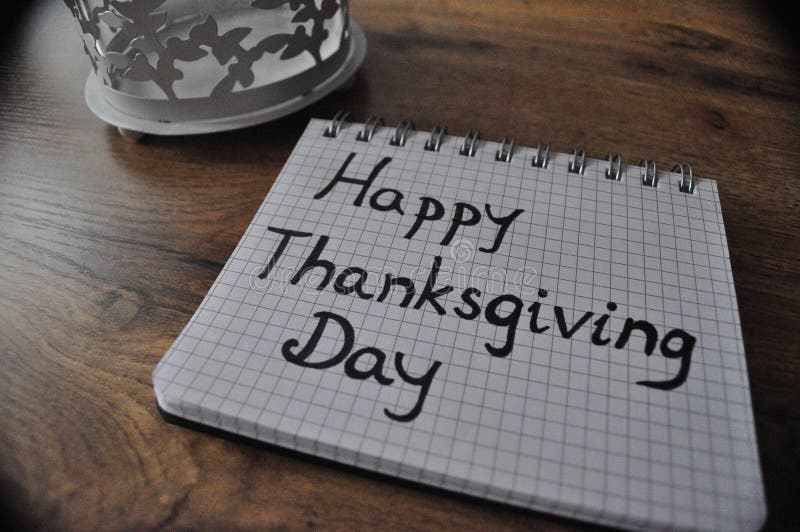 Happy Thanksgiving Day Write Stock Image - Image of iron, brand: 337856385