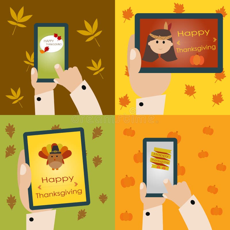 Happy Thanksgiving stock vector. Illustration of happy - 46474982
