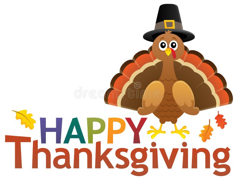 Happy Thanksgiving theme 1 stock vector. Illustration of notice - 15872641