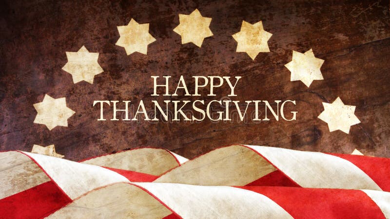 Happy Thanksgiving. Usa Flag and Chart Stock Image - Image of wood ...