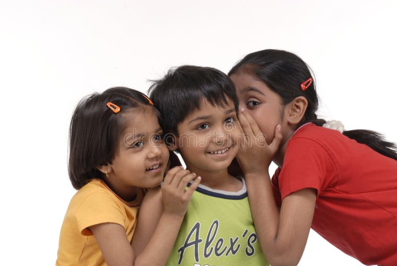 Happy three children stock image. Image of domestic, happiness - 9167105