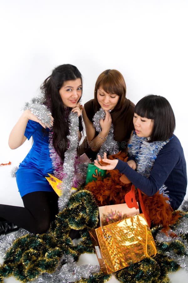 Three Friends Singing a Song Stock Photo - Image of beauty, girls: 11525546