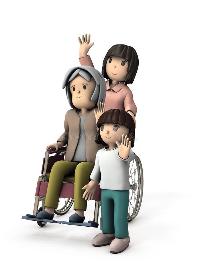 Happy Three Generation Family of Smile Stock Vector - Illustration of ...