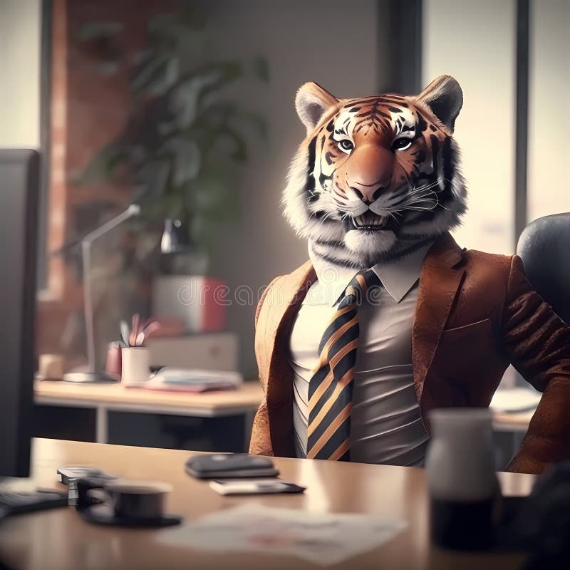 Office Tiger Stock Illustrations – 534 Office Tiger Stock Illustrations ...