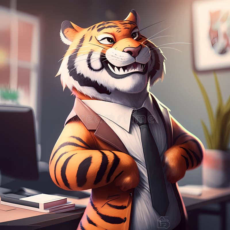 Office Tiger Stock Illustrations – 534 Office Tiger Stock Illustrations ...