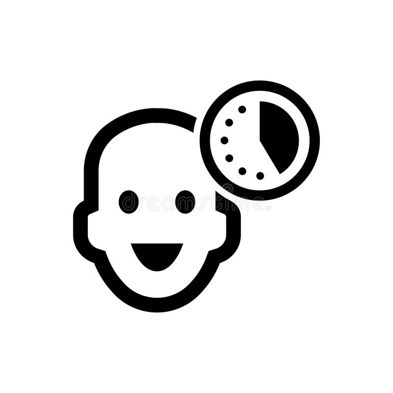 Happy Time Icon stock vector. Illustration of happy - 192458844