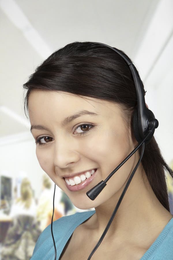 Happy to help stock photo. Image of lady, pretty, line - 22854602