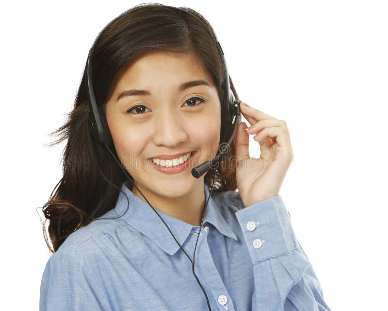 Happy To Help You stock photo. Image of isolated, operator - 26526084