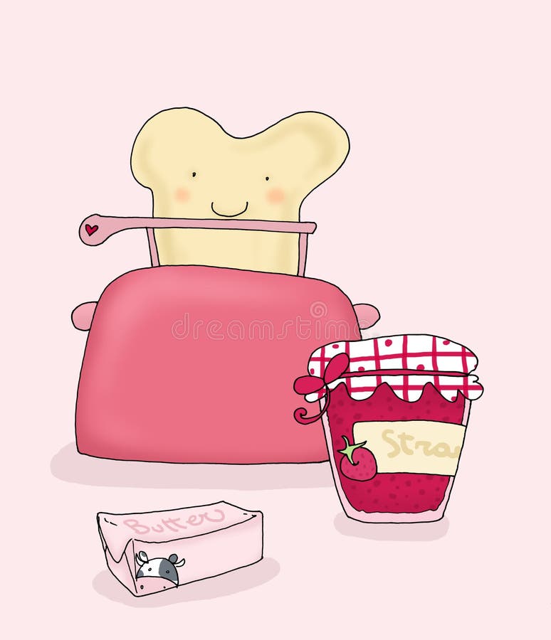 Happy toast! stock illustration. Illustration of comics - 11566932