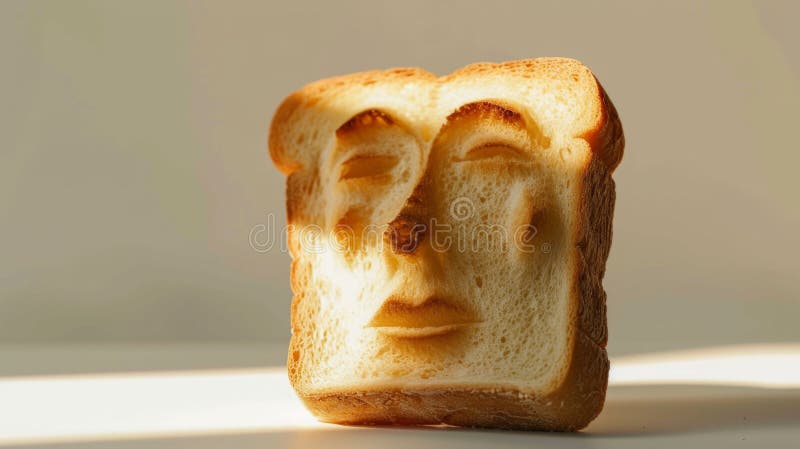 Happy Toast with Human Face. Stock Photo - Image of healthy, natural ...
