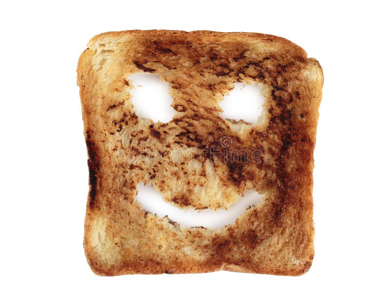 Happy Toast on an Old Wooden Stock Image - Image of board, diet: 57497217