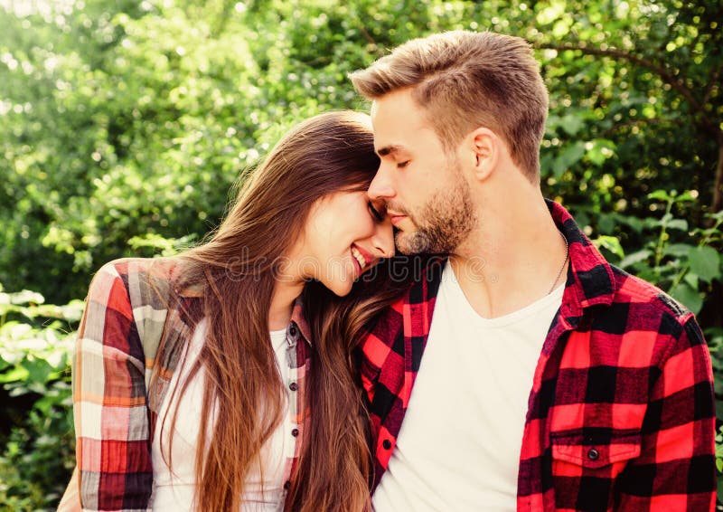 Happy Together Couple In Love Enjoying Each Other Cuddling With