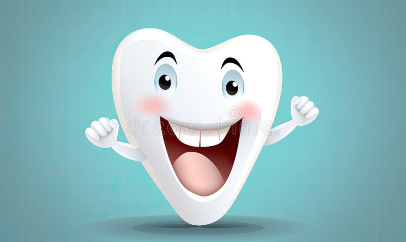 Happy Tooth Cartoon Character Makes Dental Visits Fun Creating Using ...
