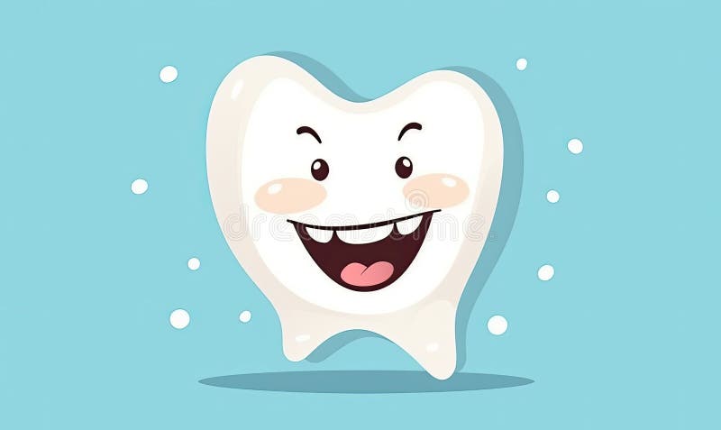 Happy Tooth Character Teaches Good Oral Hygiene Creating Using ...