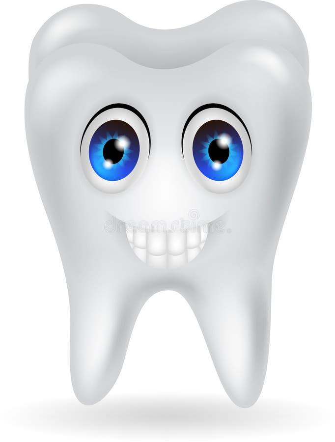 Happy tooth cartoon stock vector. Illustration of happy - 31655169