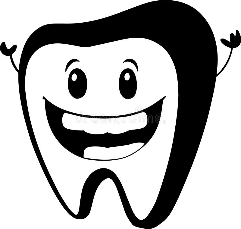 Happy Tooth Smiling Mascot Logo Stock Vector - Illustration of logo ...