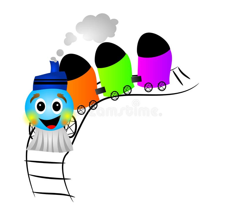 Happy train stock vector. Illustration of bird, cute - 30730996