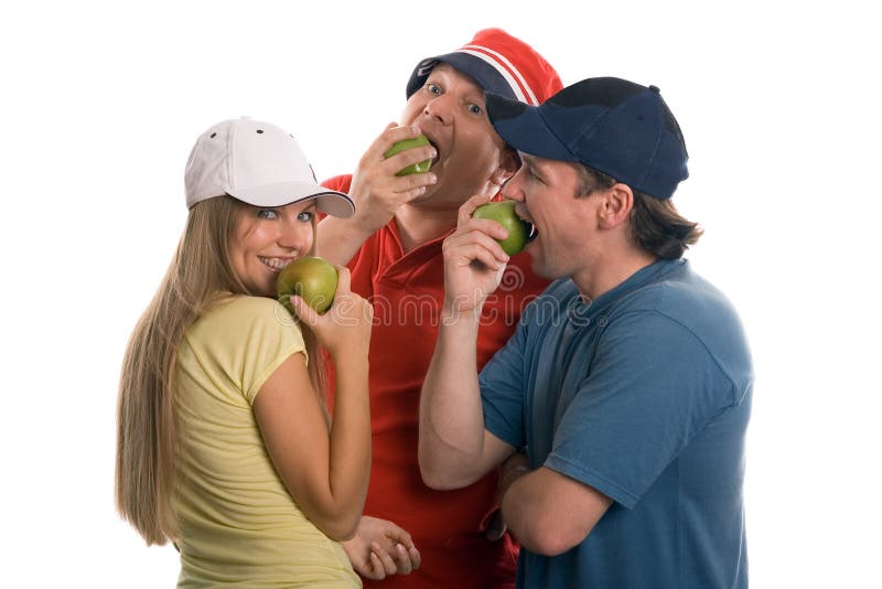 Happy Trinity stock photo. Image of healthy, group, outdoors - 67203166