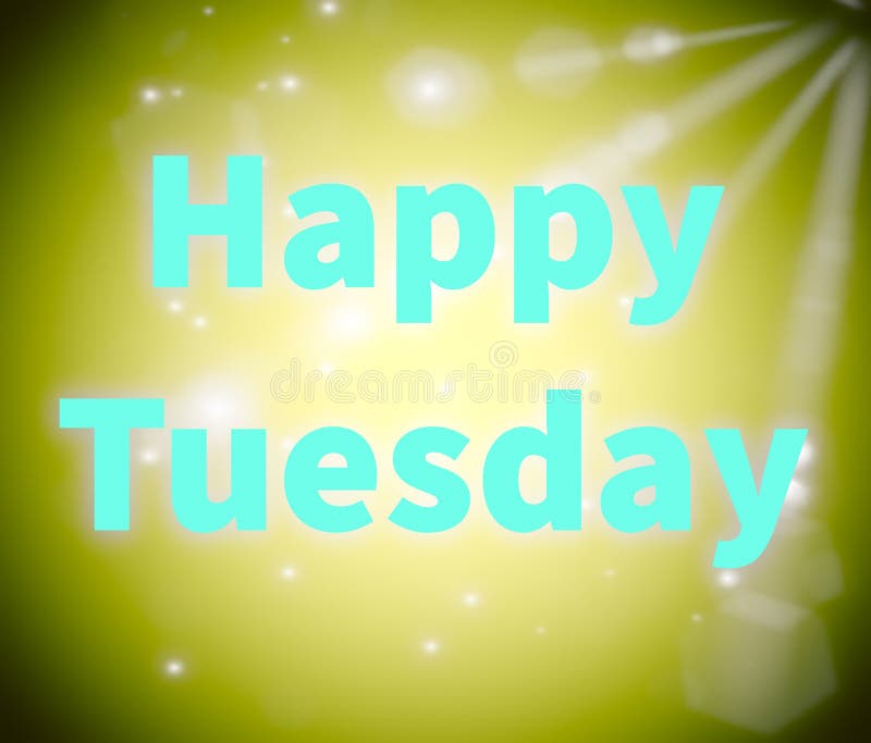 Happy Tuesday Colourful Design Background Stock Illustration ...