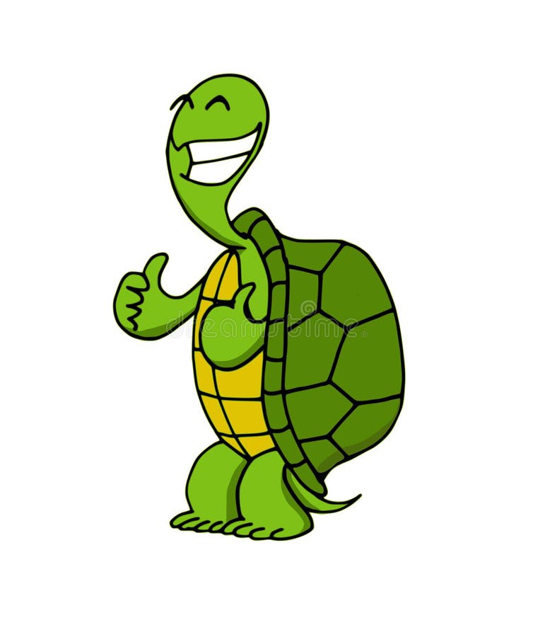 A happy turtle stock illustration. Illustration of reptile - 86701023