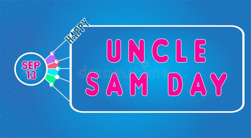 Happy Uncle Sam Day, September 13. Calendar of September Text Effect ...