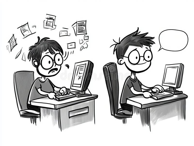 Happy Computer User Stock Illustrations – 3,883 Happy Computer User ...