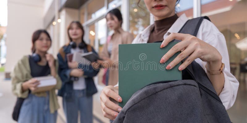 Happy University Student Going on a Class at the University Stock Photo ...