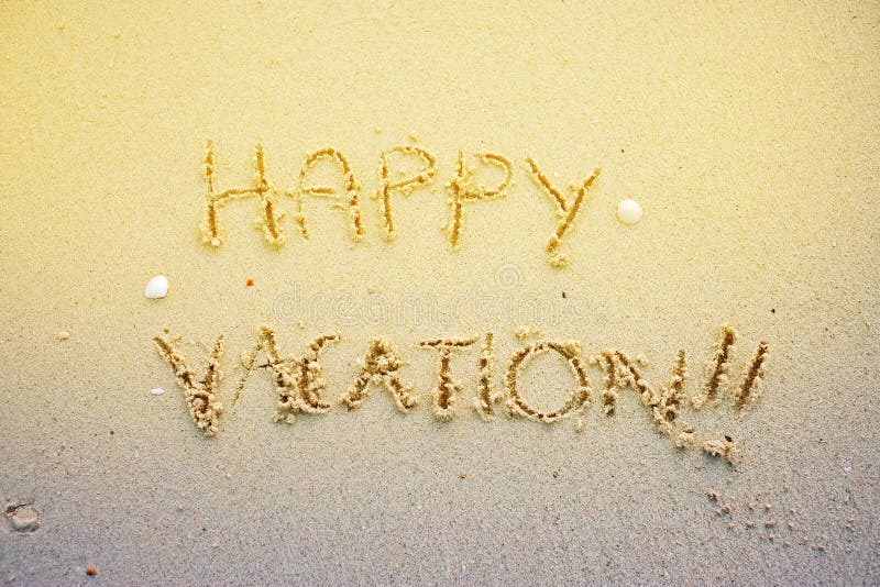 Happy vacation stock photo. Image of beach, tropical - 112896628