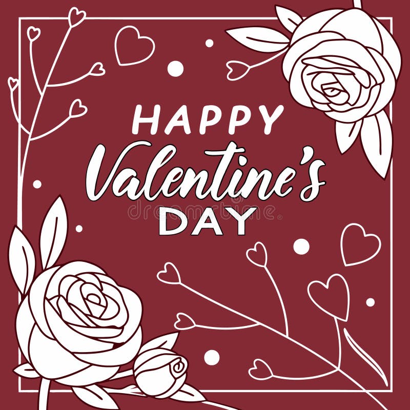 Happy Valentine S Day Background Stock Vector - Illustration of happy ...