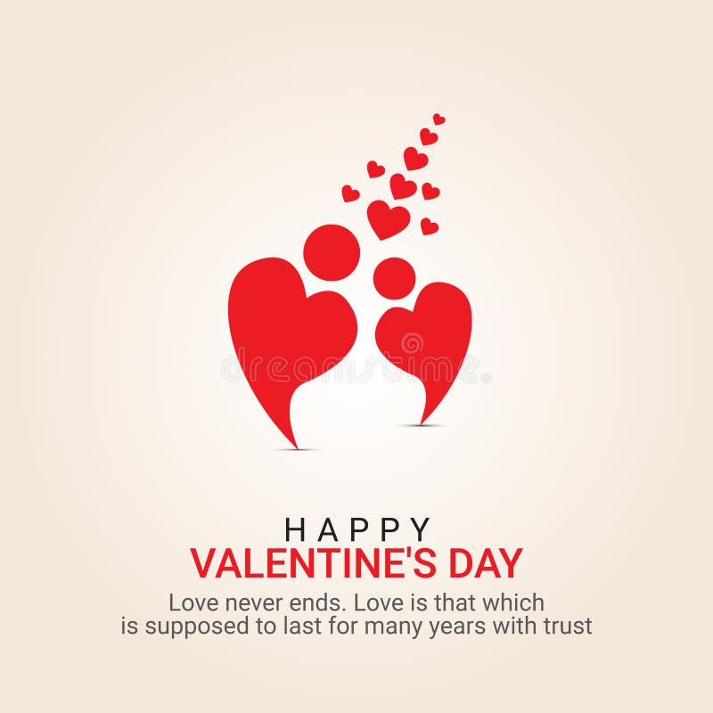 Happy Valentine S Day. Happy Valentine S Day Creative Ads Stock ...